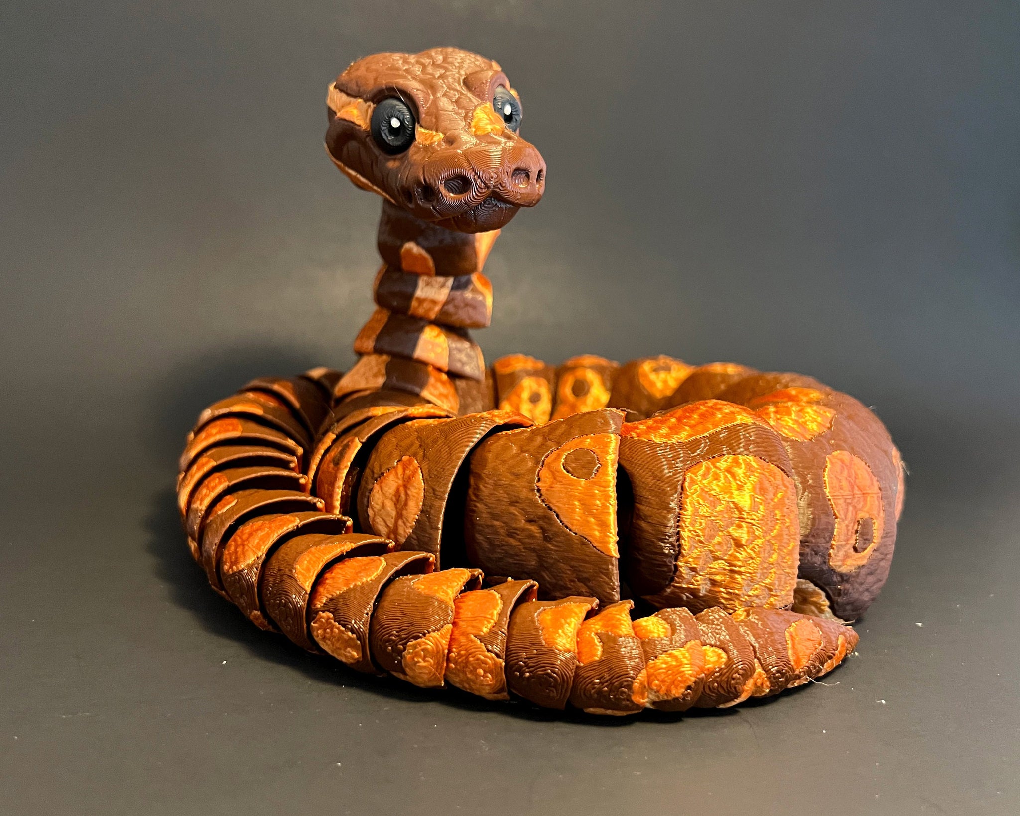 Ball Python Snake Articulated 3D Printed Flexi Fidget Creature – Motor ...